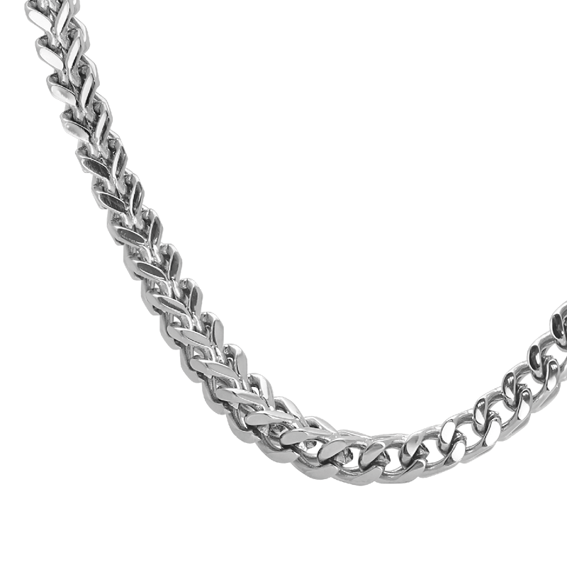 Collier MAJOR acier poli 50cm. Réglable